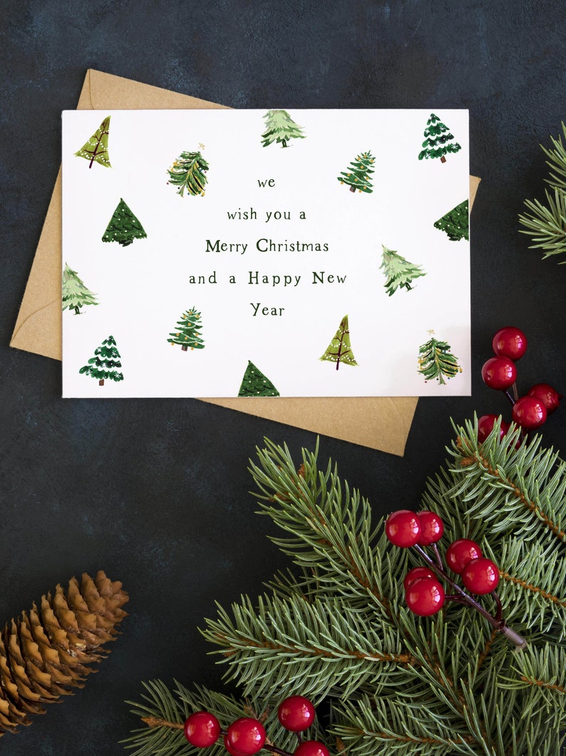 Printable Christmas Tree Holiday Card Printable Christmas - Etsy