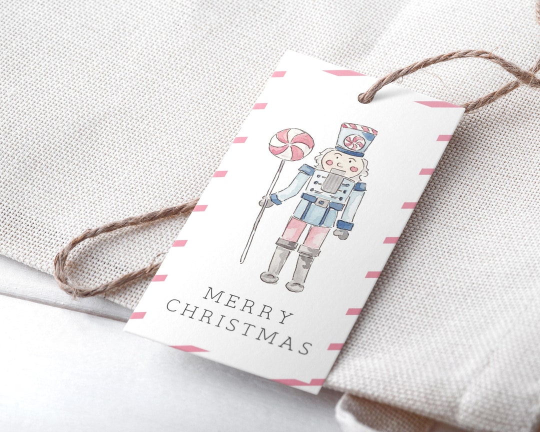 Printable Nutcracker Christmas Gift Tags, Set of Holiday Tags ...