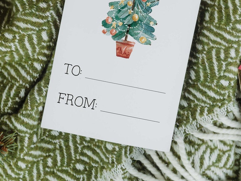 Printable Christmas Tree Gift Tags Christmas Gift Tags - Etsy