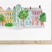 Rainbow Row Watercolor Wall Art, Charleston Art Print, Charleston South ...
