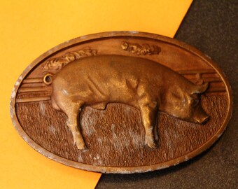 Pig belt buckle | Etsy