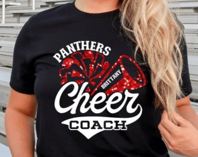 Cheer Coach Shirts - Cheerleading - Cheerleader - Coach- Megaphone ...