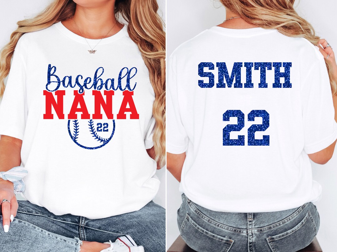 Glitter Baseball Nana Tee,baseball Nana Shirt, Baseball Tee ...