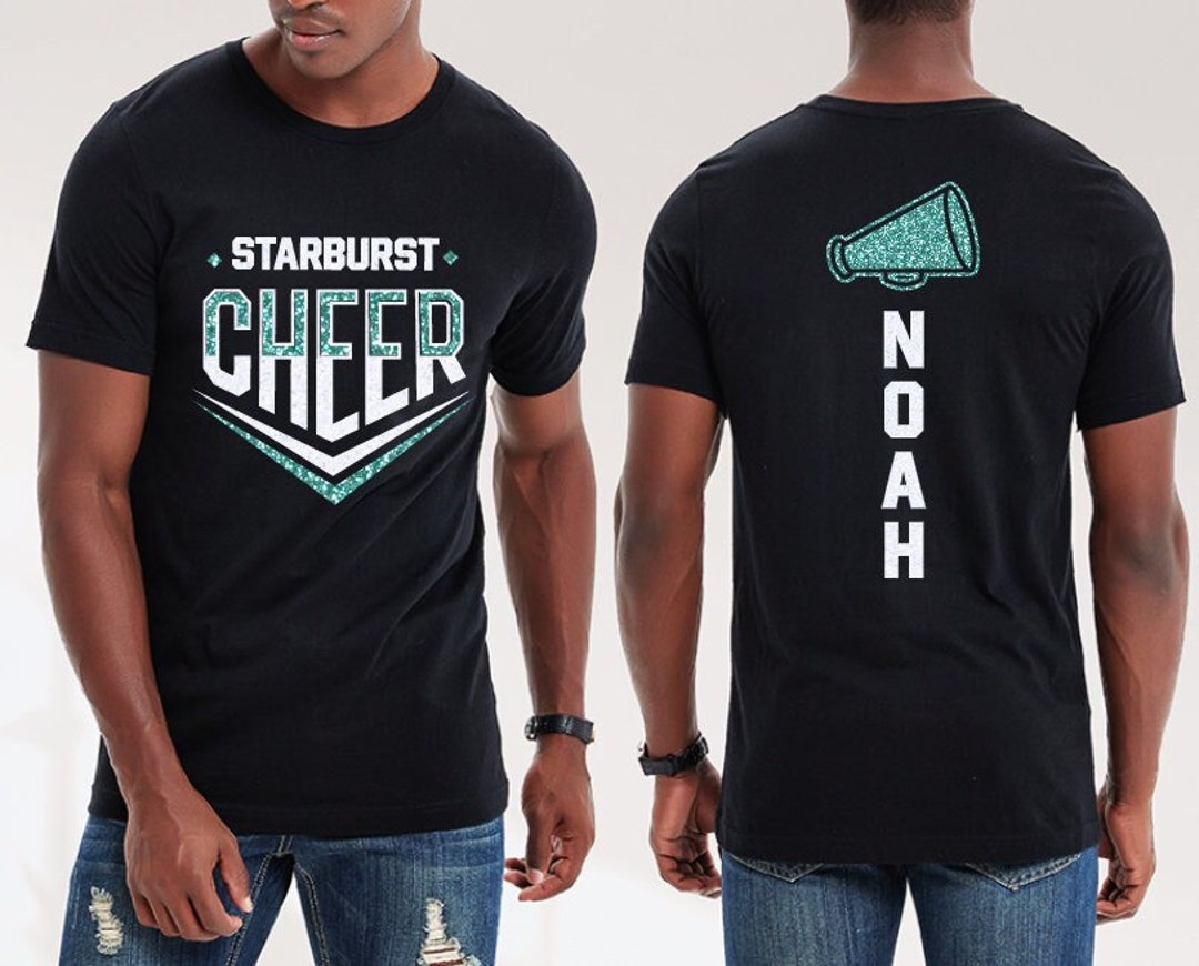 Glitter Cheer Shirt,cheer Shirt,male or Female Cheerleader Shirt ...