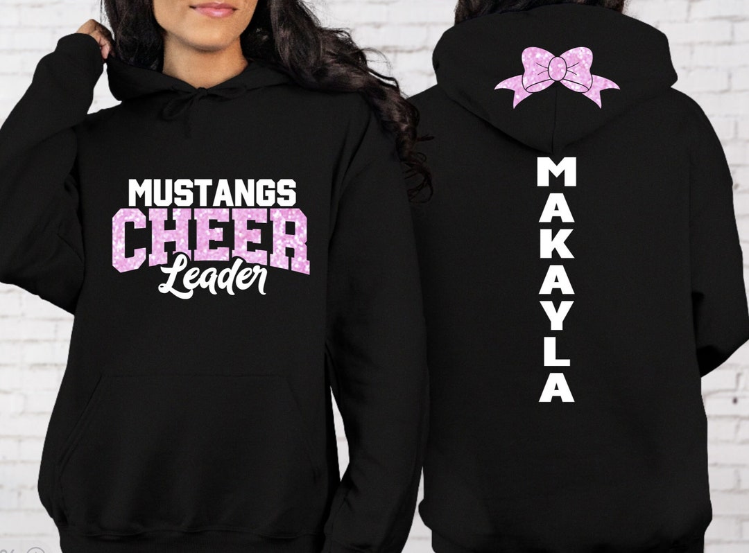 Glitter Cheerleader Hoodie, Cheerleader Hoodie,cheer Gear,custom Cheer ...