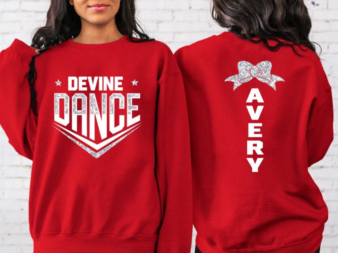 Dance Sweatshirt,glitter Dance Sweatshirt,dance Sweatshirt,custom Name ...