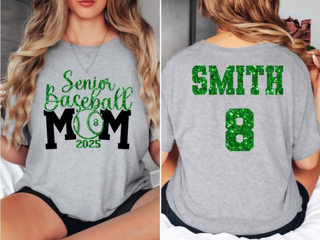 Senior Baseball Mom Shirt 2025,custom Baseball Mom Shirt, Personalized ...