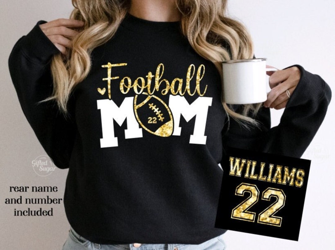 Football Mom Sweatshirt,glitter Football Mom Sweatshirt,football Mom ...