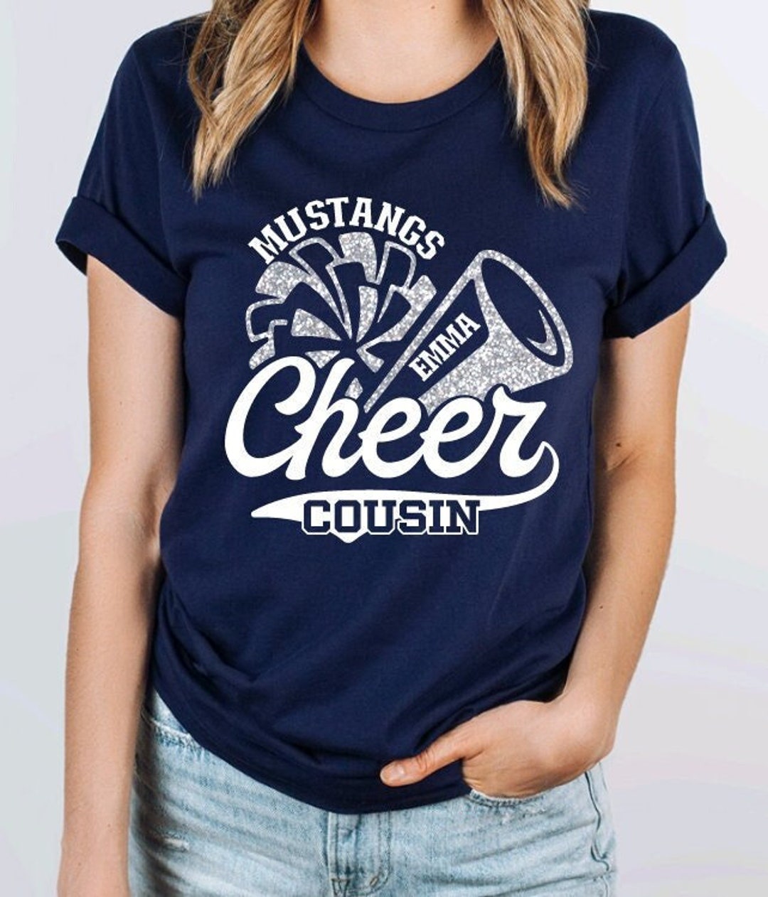 Cheer Cousin Shirt,glitter Cheer Cousin Shirt,cheer Cousin Tee,cheer ...