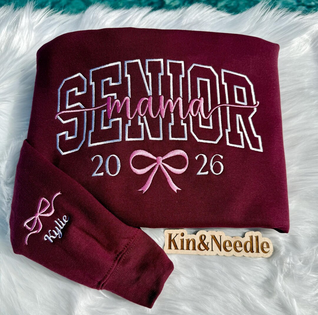 Embroidered Senior Mama Sweatshirt,senior Mama Sweatshirt,senior Mama ...