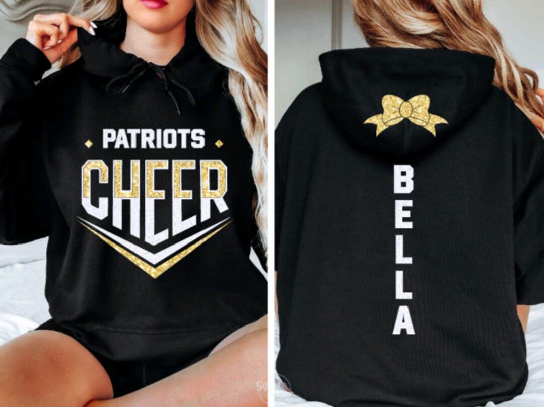 Glitter Cheer Hoodie, Cheerleader Hoodie,cheer Gear,custom Cheer Hoodie ...