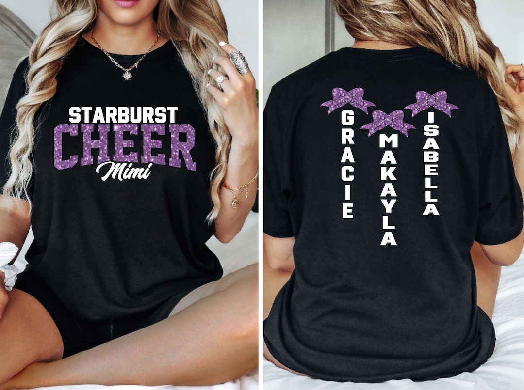 Glitter Cheer Mimi Shirt,cheer Mimi Shirt,cheerleader Shirt,custom Name ...