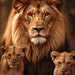 Strength in Unity Lion Family 4 Digital Print - Etsy