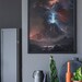Volcano Eruption Lightning Storm #1 Digital Print - Etsy