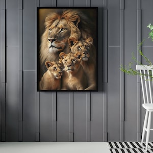 Strength in Unity - Lion Family #4 Digital Print - Etsy