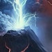 Volcano Eruption Lightning Storm #1 Digital Print - Etsy