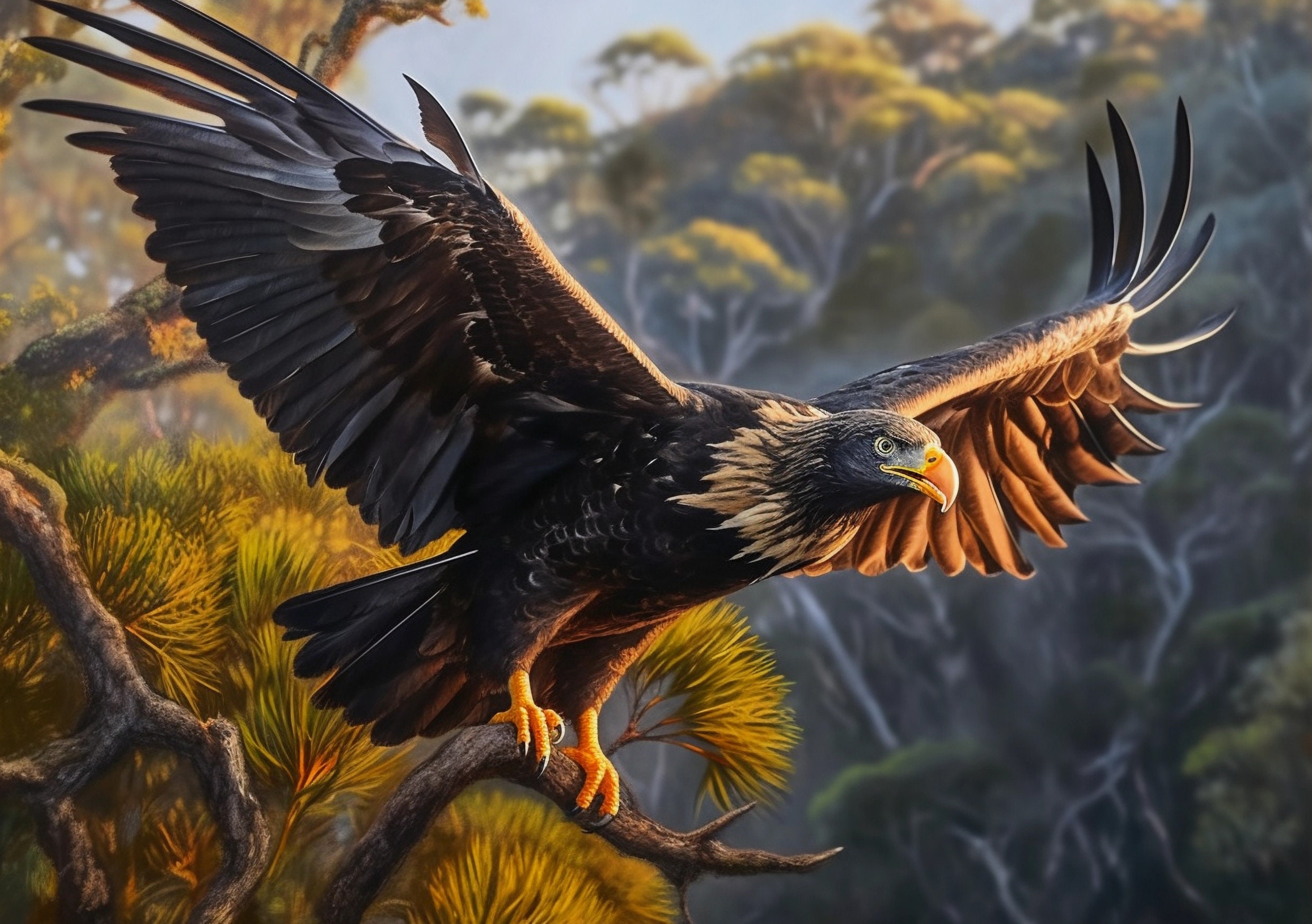 Majestic Wedge Tail Eagle Soaring 5 Digital Print - Etsy