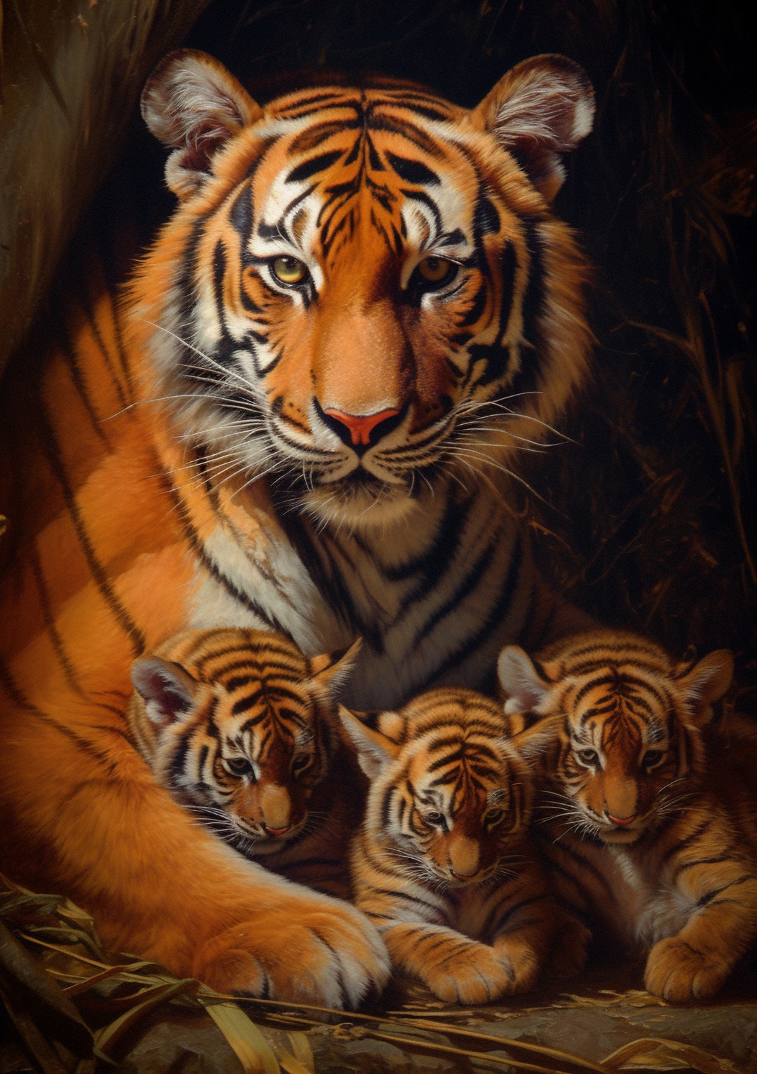 Tiger Mama #3 Digital Print - Etsy