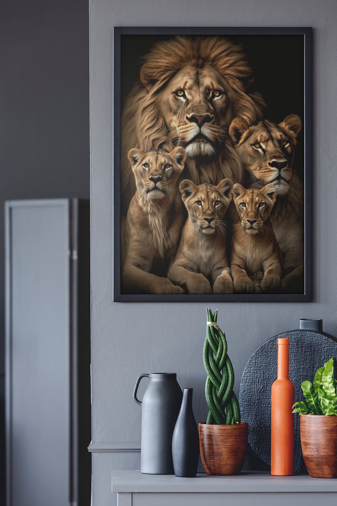 Strength in Unity - Lion Family #1 Digital Print - Etsy