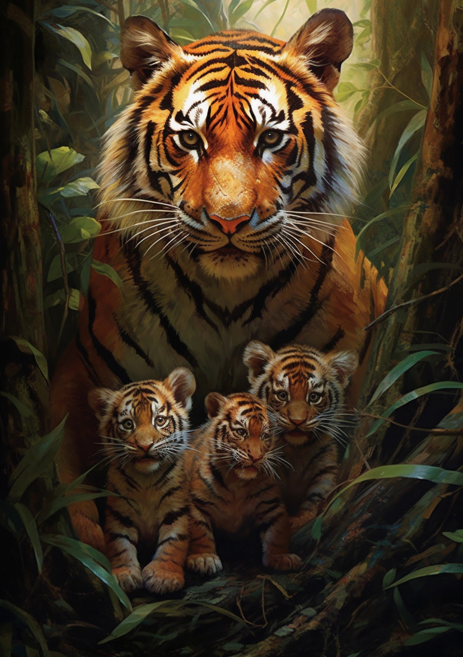 Tiger Mama #3 Digital Print - Etsy