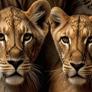 Strength in Unity - Lion Family #1 Digital Print - Etsy