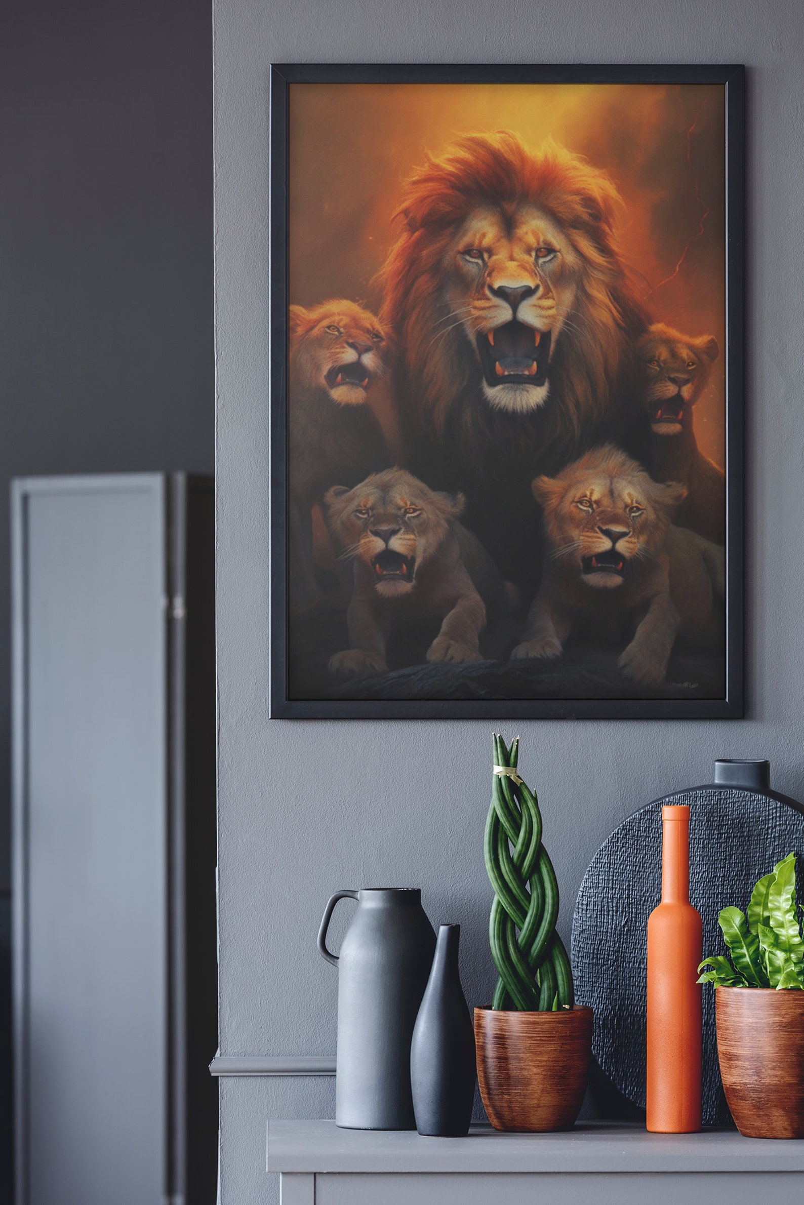 Strength in Unity - Lion Family #2 Digital Print - Etsy