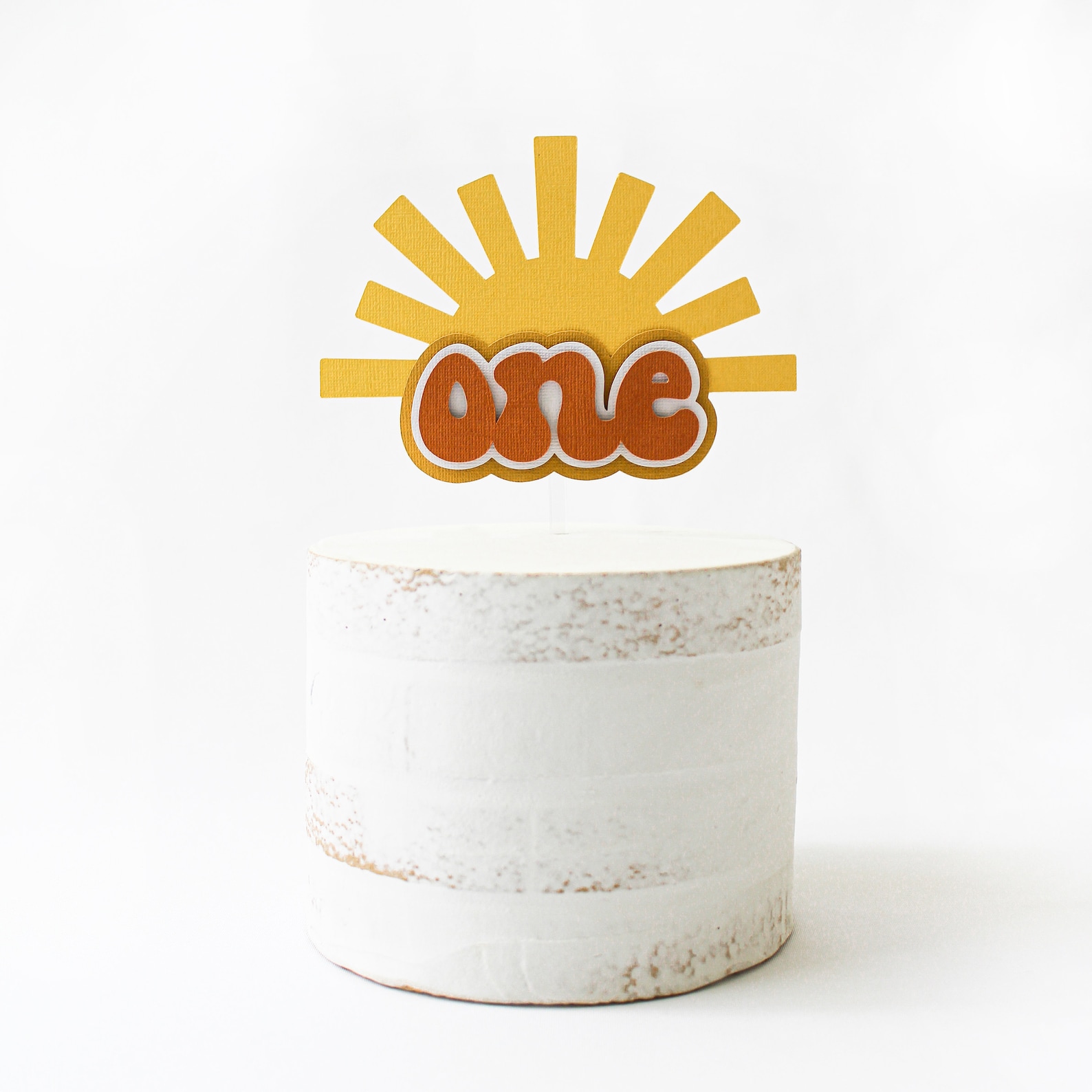 Boho Sun Cake Topper/sun Cake Topper/half Sun Cake Topper/one - Etsy
