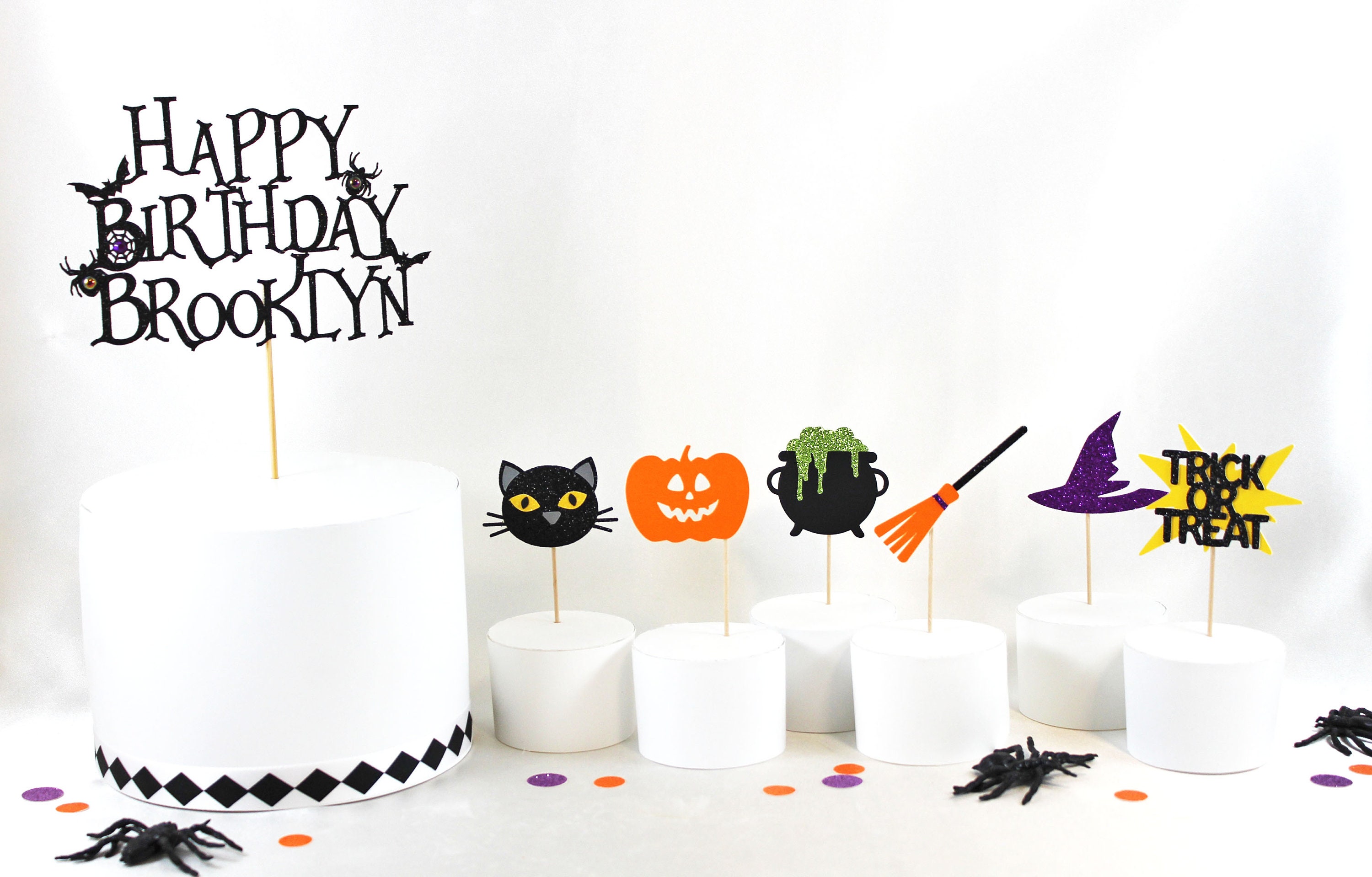 Halloween Black Cat/jack O Lantern/witch Cauldron/witch - Etsy