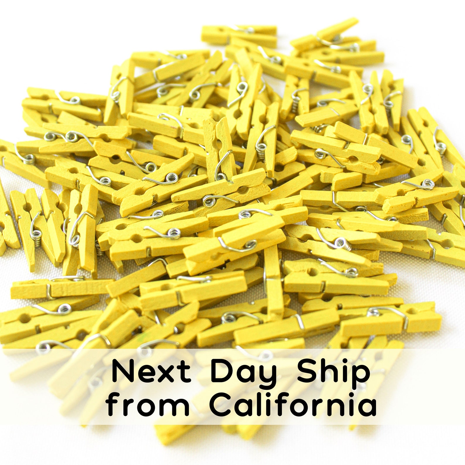 Mini Clothespins/Mini Clothing Pins/Yellow Clothespins/1 | Etsy