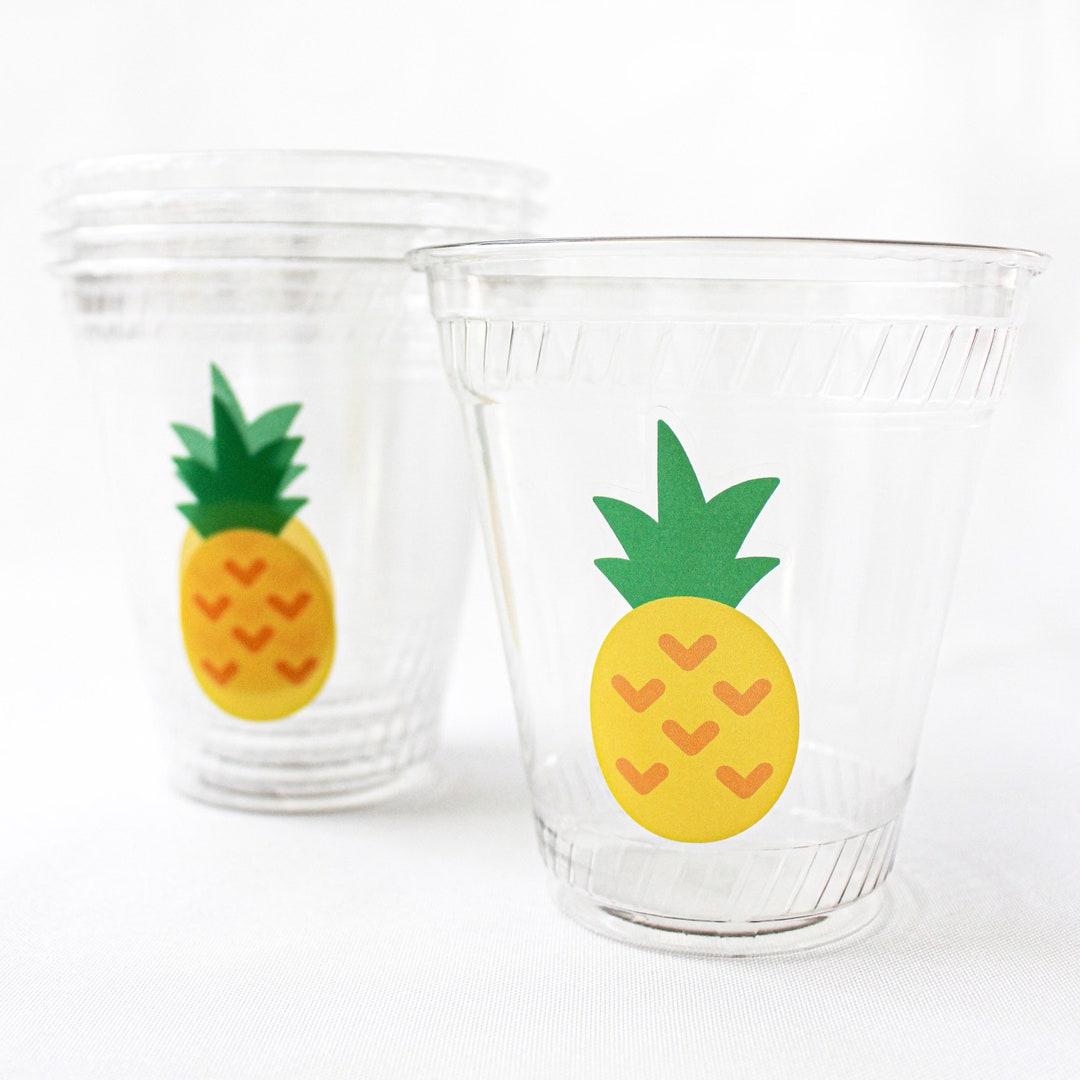 Pineapple Cups/pineapple Birthday Party Cups/fruit Birthday Party Cup ...