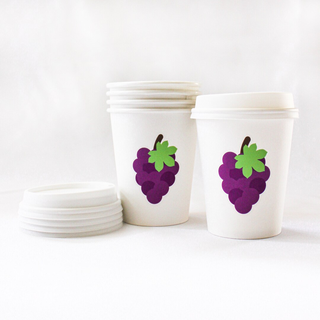 Grape Cups/grape Birthday Party Cups/fruit Birthday Party Cup/fruit ...