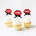 Vampire Birthday Cupcake Toppers/vampire Birthday Party/vampire Lip ...