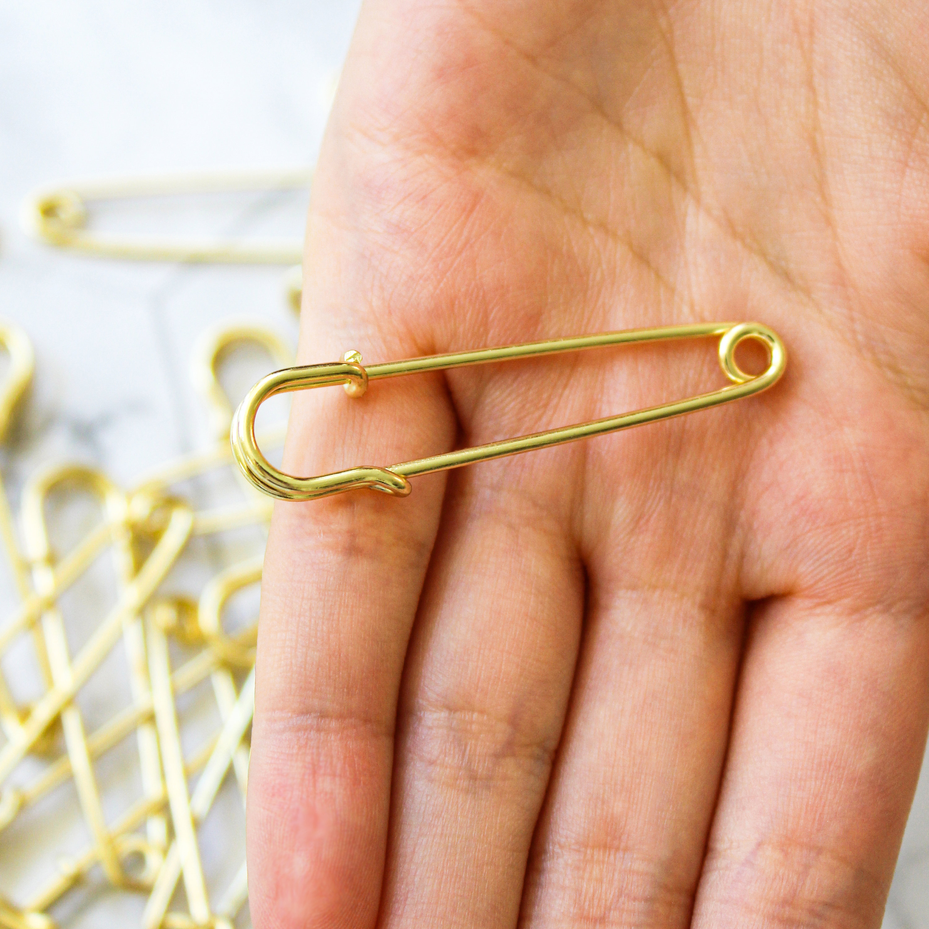 Jumbo Safety Pins/2” Gold Safety Pins/safety Pins/gold Jumbo Safety ...