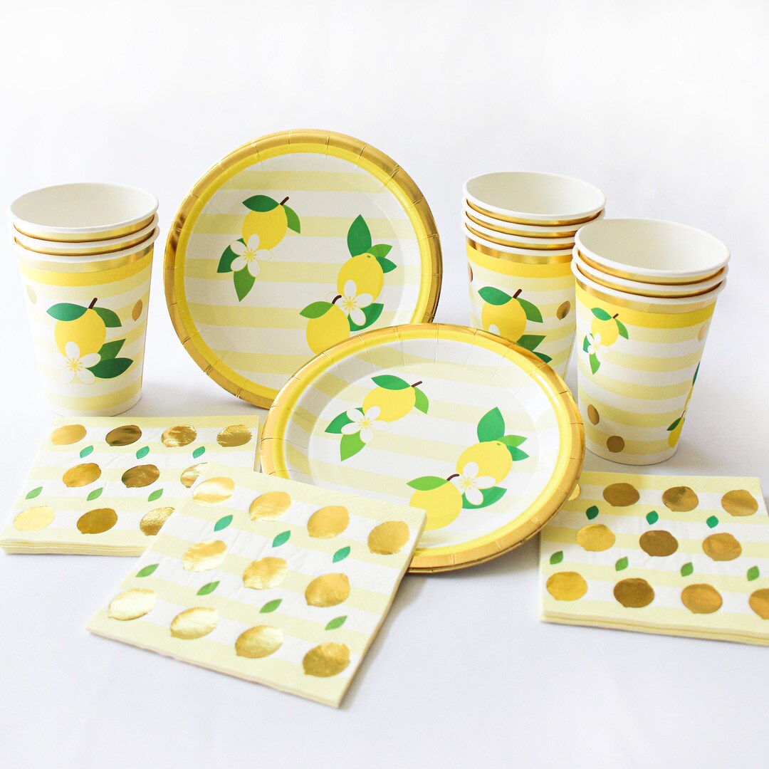 Lemon Party Pack/lemon Birthday Party Pack/lemon Bridal Shower/lemon ...