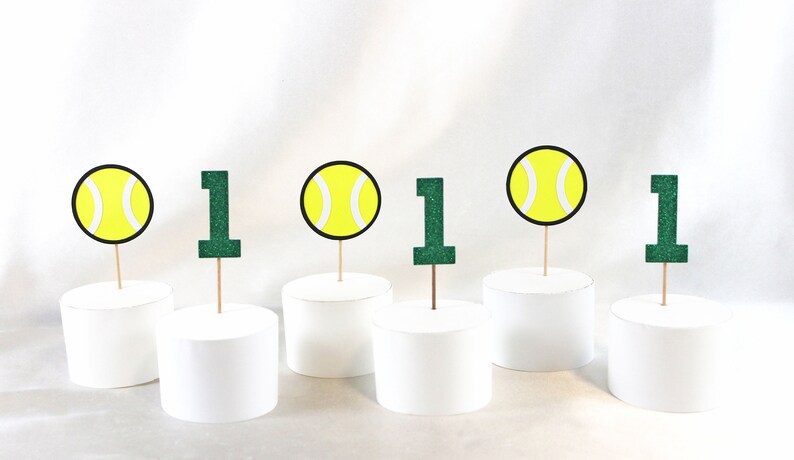 Tennis Cupcake Topper/tennis Topper/tennis Birthday/tennis Baby Shower ...
