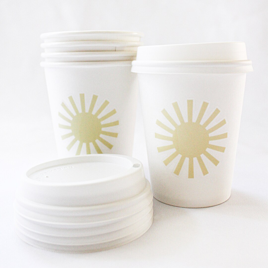 Boho Sun Cups/ivory Boho Sun Cups/boho Rainbow Cups/ivory Boho Birthday ...