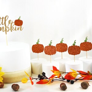 Pumpkin Cupcake Topper/fall Cupcake Topper/autumn Topper/fall Party ...