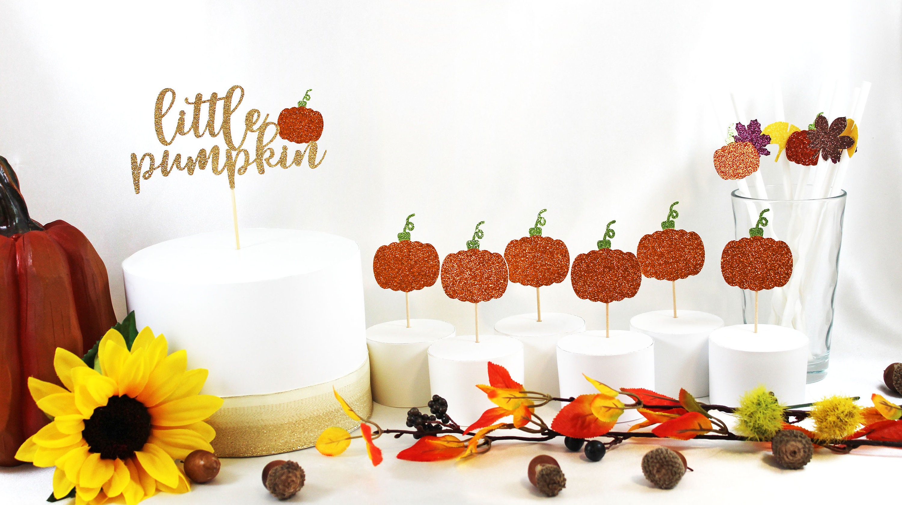 Pumpkin Cupcake Topper/fall Cupcake Topper/autumn Topper/fall Party ...
