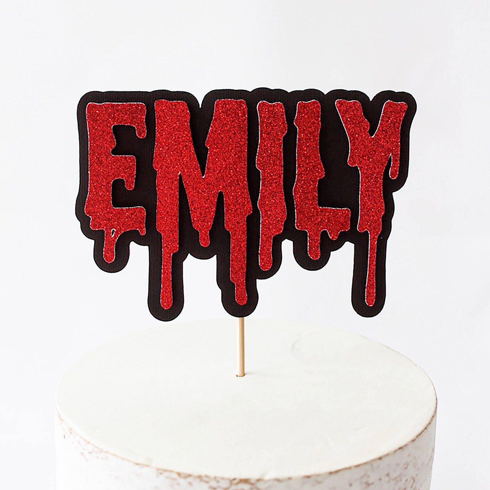 Horror Cake Topper/custom Name Cake Topper/halloween Happy - Etsy