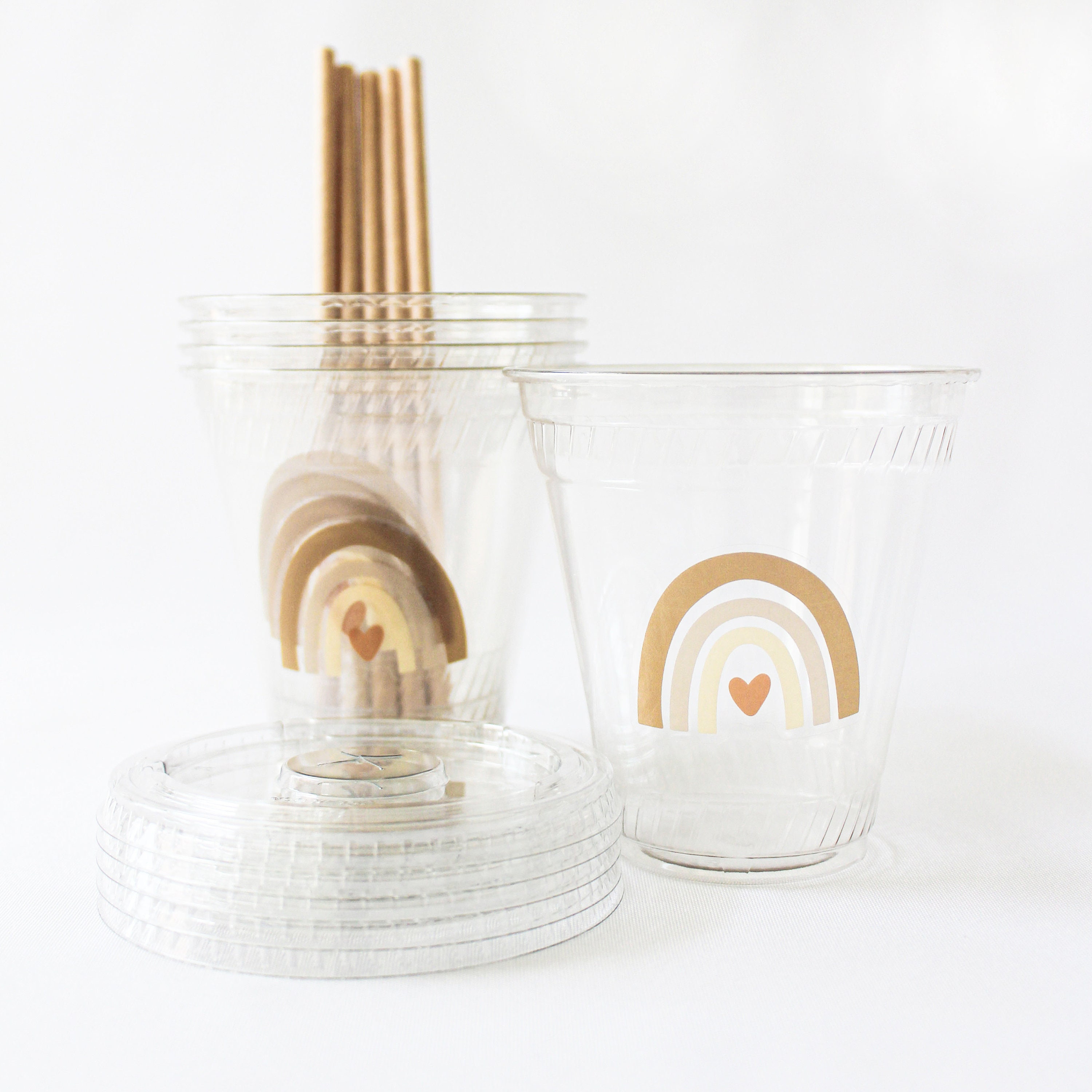 Boho Cups/boho Rainbow Cups/brown Boho Cups/brown Boho | Etsy UK