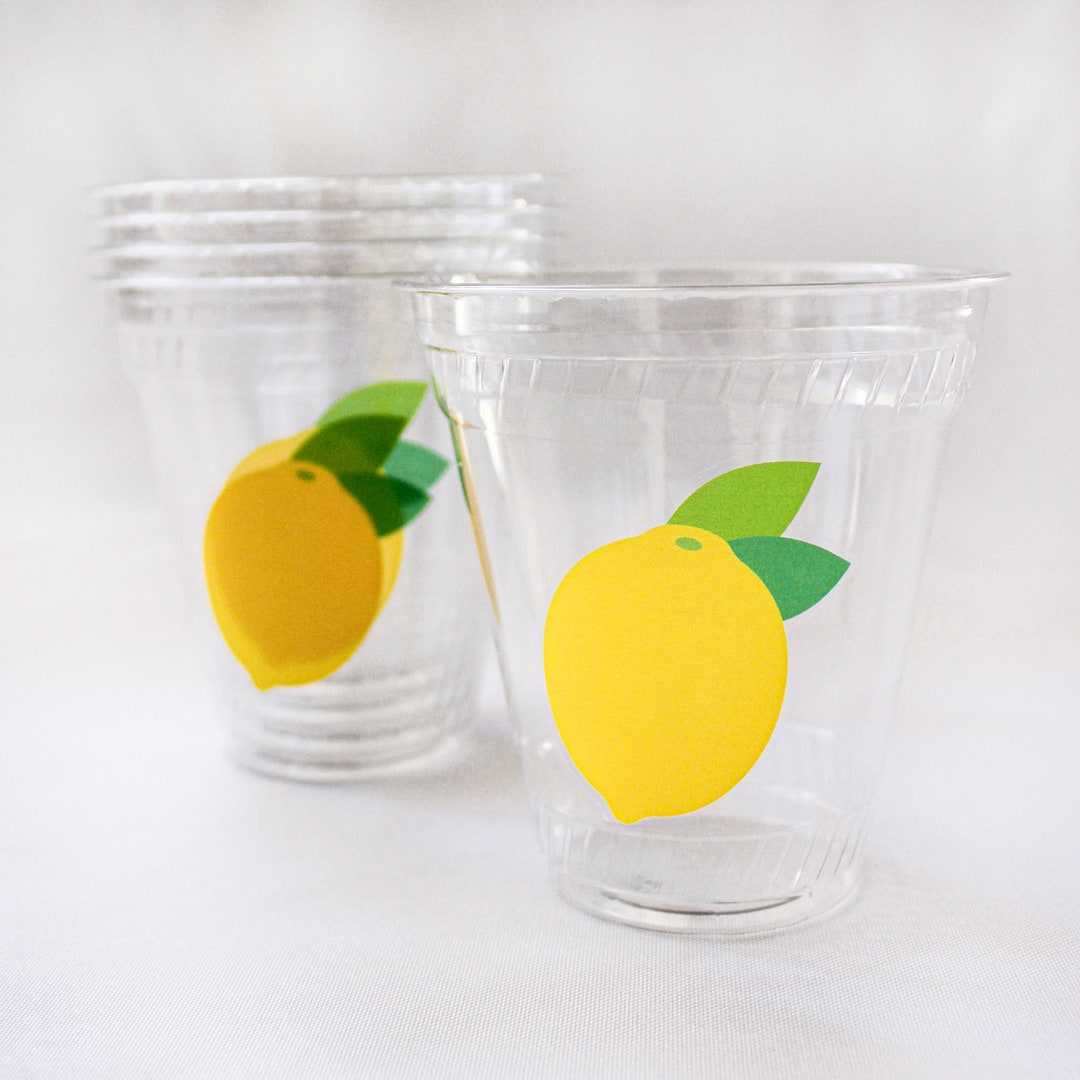 Lemon Cups/lemon Birthday Party Cups/lemon Bridal Shower/lemon Baby ...