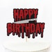 Horror Knife Cake Topper/horror Cake Topper/halloween Happy Birthday ...