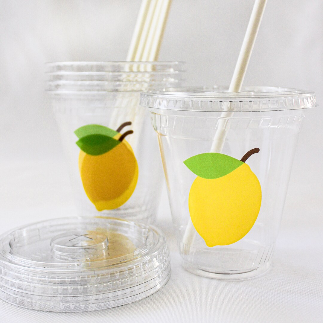 Lemon Cups/lemon Birthday Party Cups/lemon Bridal Shower/lemon Baby ...