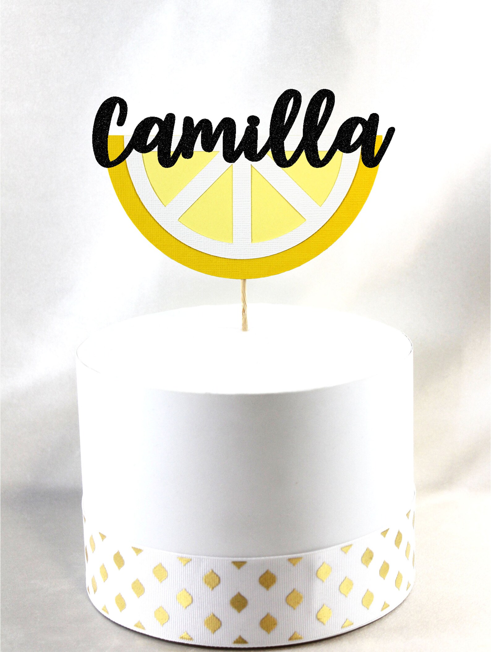 Customized Name Lemon Cake Topper/Lemon Cake Topper/Lemon | Etsy
