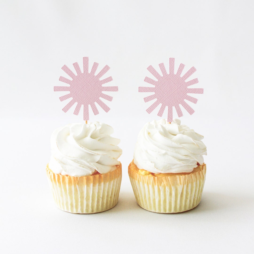 Boho Sun Cupcake Toppers/sun Cupcake Toppers/sunshine Cupcake Toppers ...