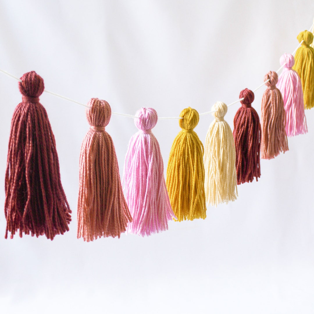 Boho Yarn Garland/boho Yarn Tassel/boho Tassel Yarn Garland/boho 1st ...