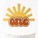 Boho Sun Cake Topper/sun Cake Topper/half Sun Cake Topper/one Cake ...