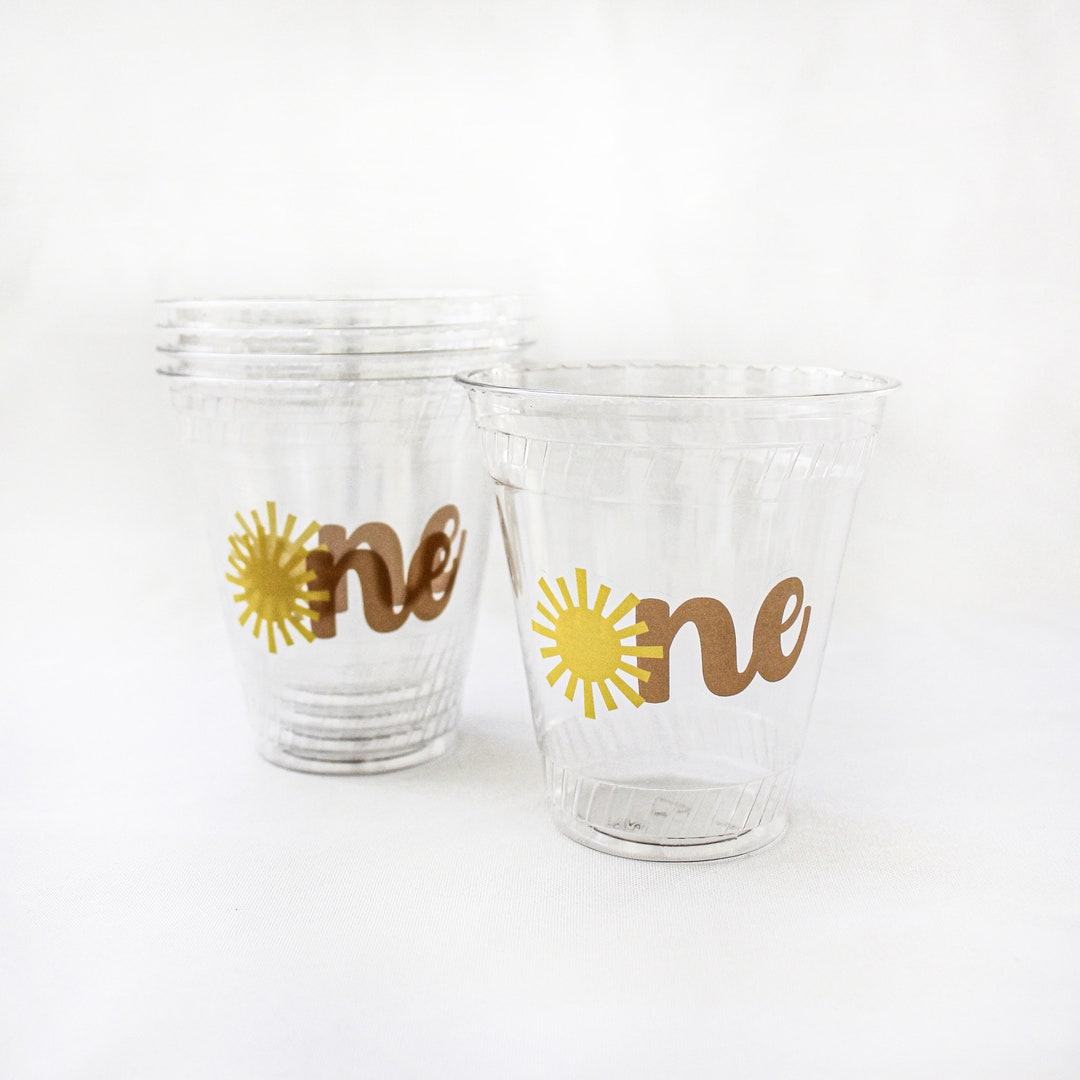 Boho Sun Cups/brown Boho Sun Cups/boho Rainbow Cups/brown Boho Birthday ...