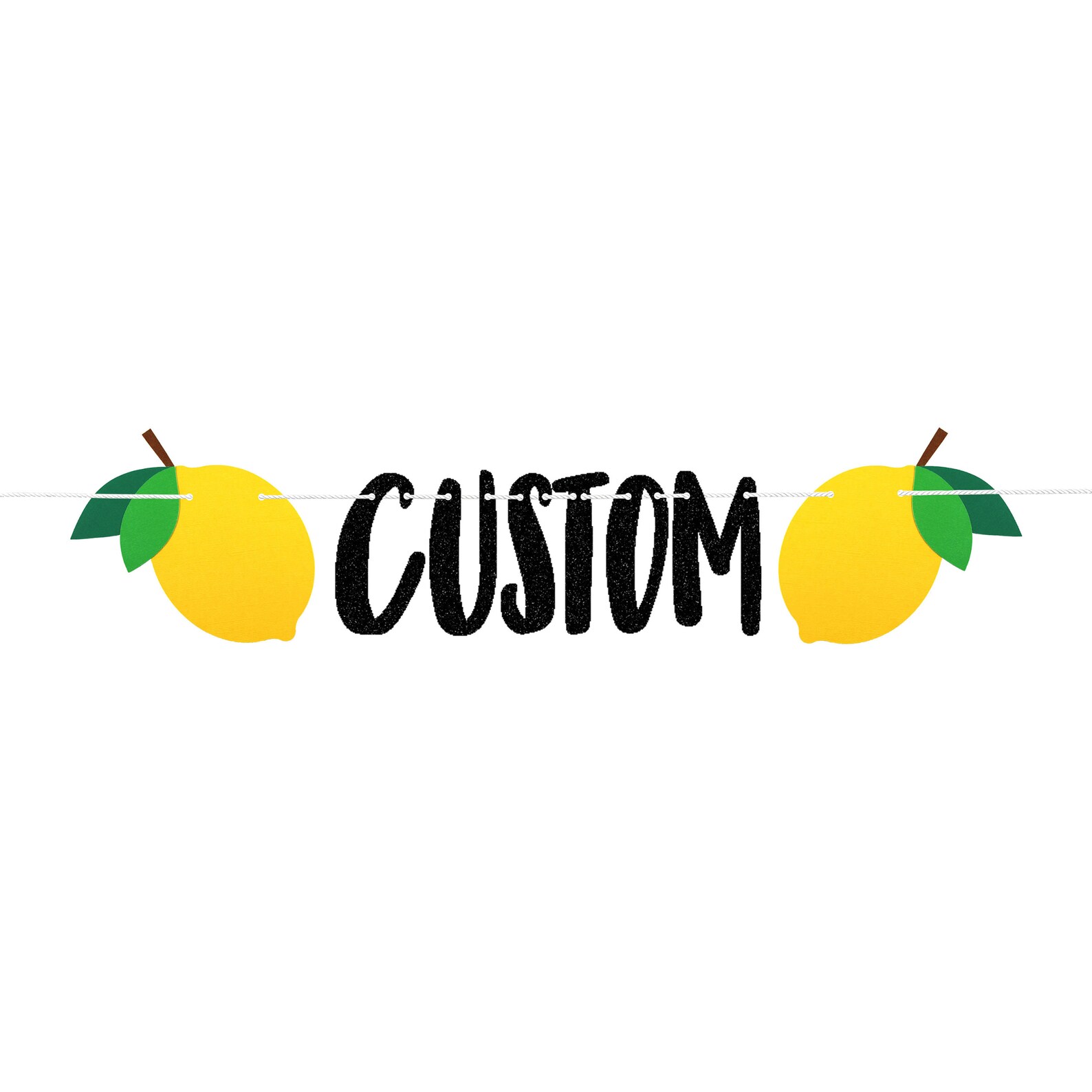 Custom Banner/lemon Banner/lemon Garland/lemon Birthday - Etsy