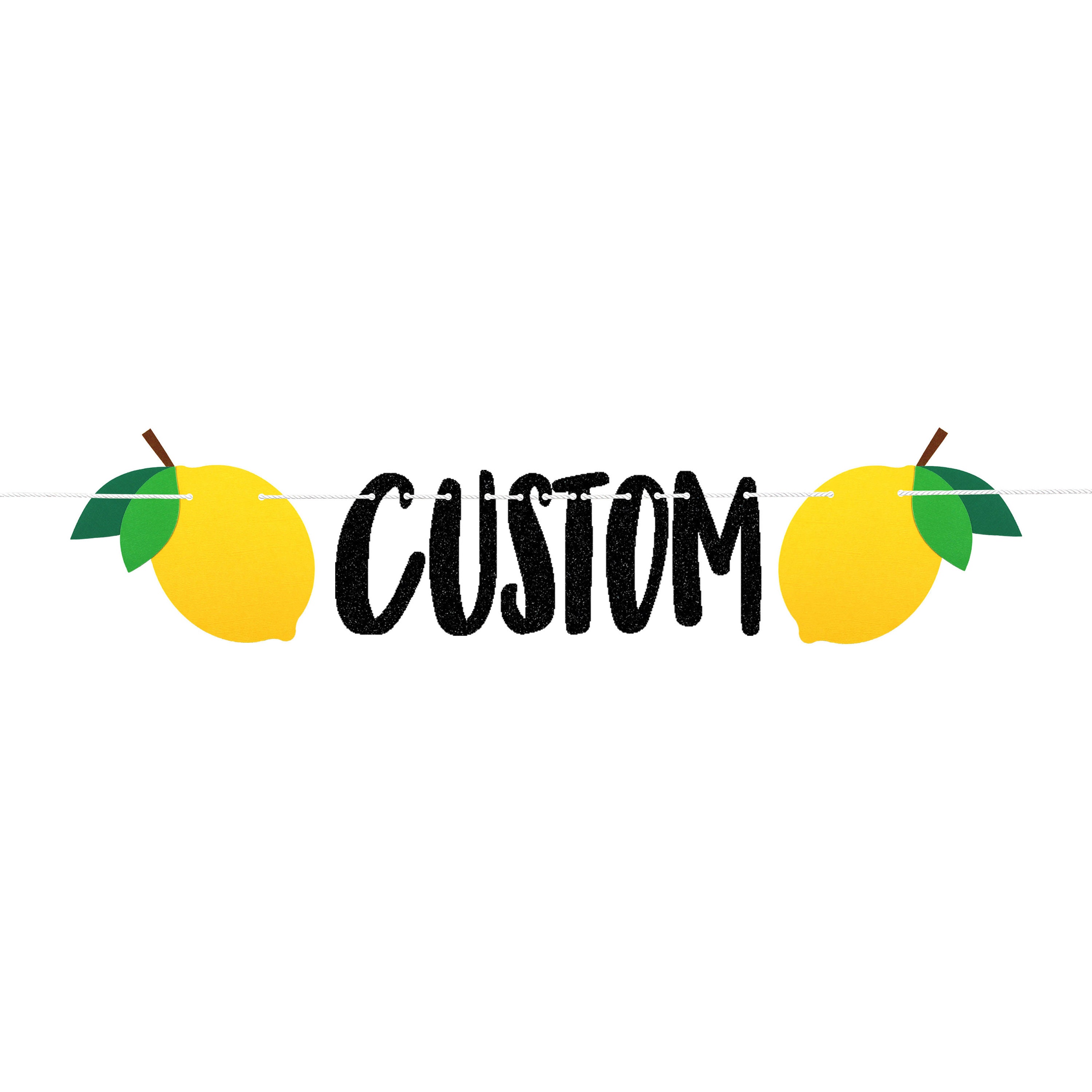 Custom Banner/lemon Banner/lemon Garland/lemon Birthday - Etsy
